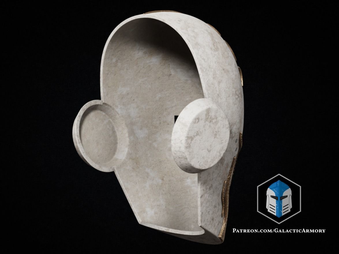Realistic Jedi Temple Guard Mask 3D model 3D printable | CGTrader