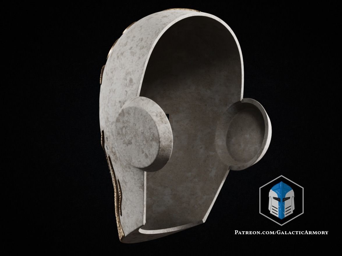 Realistic Jedi Temple Guard Mask 3D model 3D printable | CGTrader