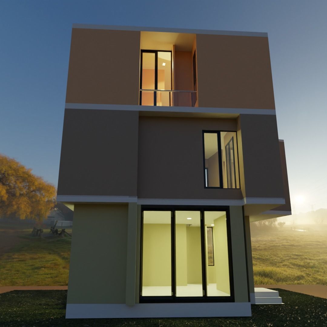 Modern House - exterior only 3D model | CGTrader