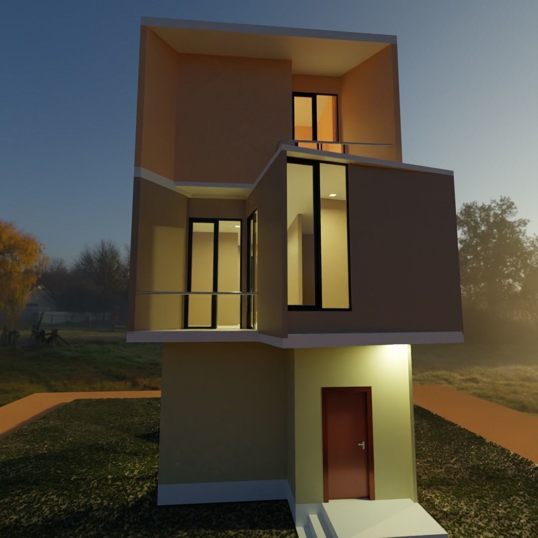 Modern House - exterior only 3D model | CGTrader