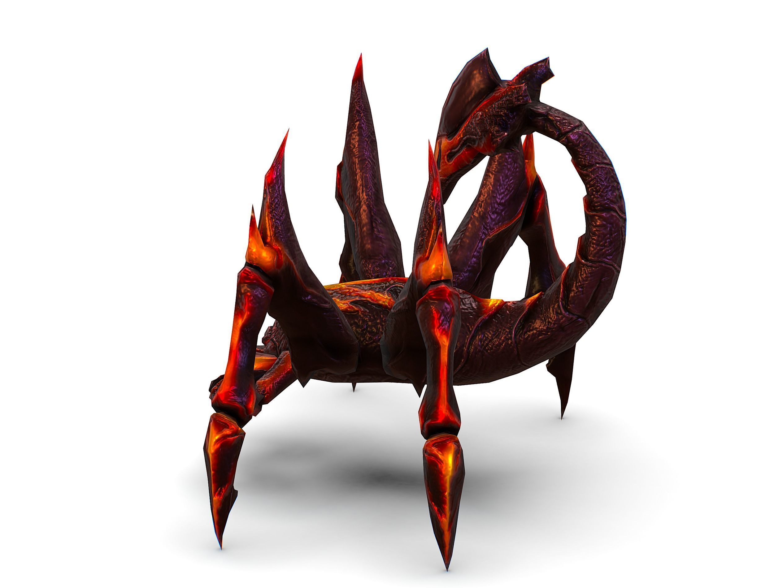 3D model Low Poly Monster Black Scorpio Creature VR / AR / low-poly ...