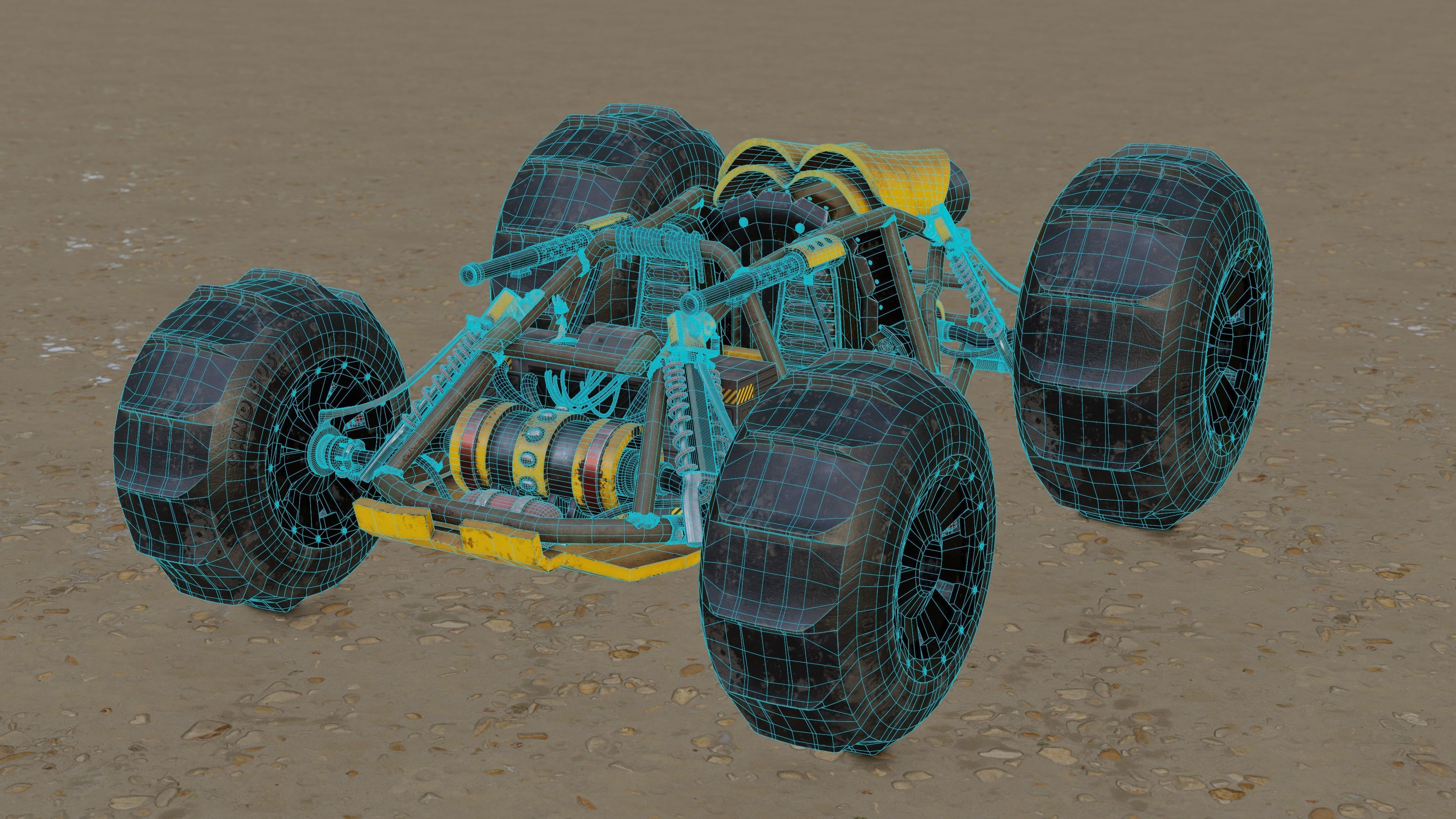 3D model Dune Buggy Rigged VR / AR / low-poly | CGTrader