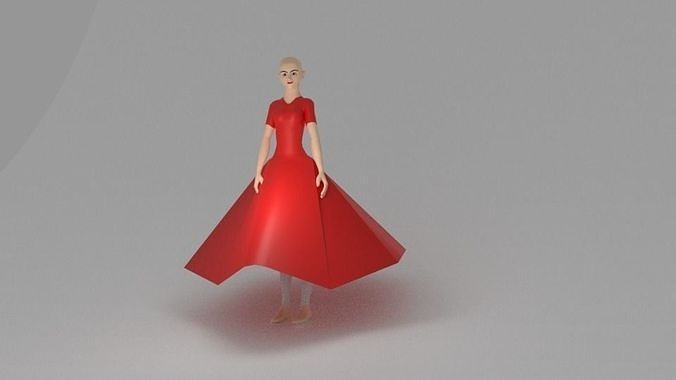 Bald girl 3d rigged character free 3D model animated rigged | CGTrader