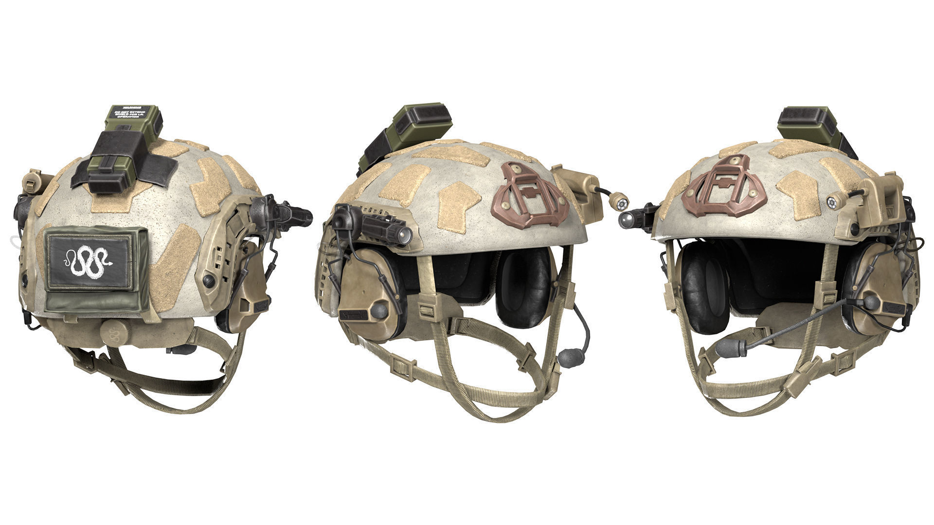 3D model MILITARY GAME-READY OPS-CORE Super High Cut Helmet VR / AR ...