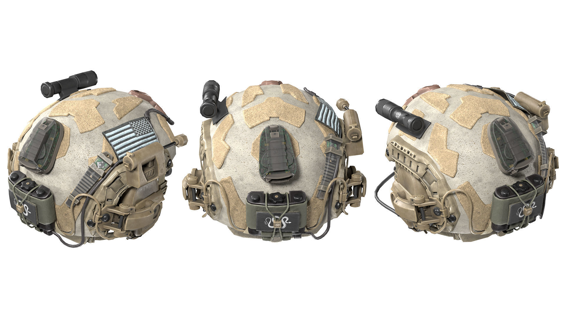 3D model MILITARY GAME-READY OPS-CORE Super High Cut Helmet VR / AR ...