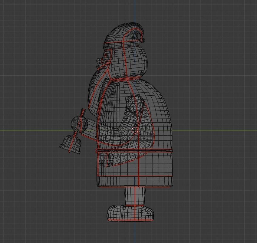 3D model Wooden Santa VR / AR / low-poly | CGTrader