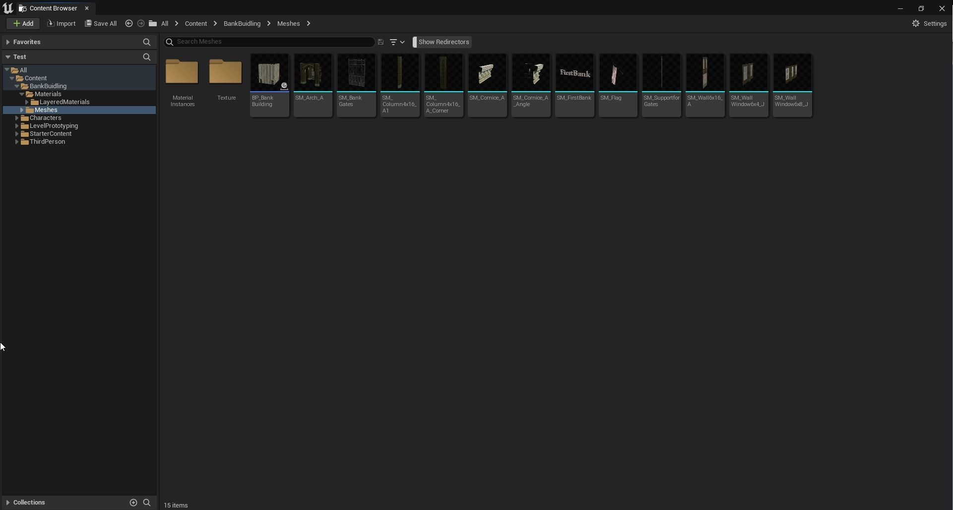3D model Bank Building Modules and Blueprint VR / AR / low-poly | CGTrader