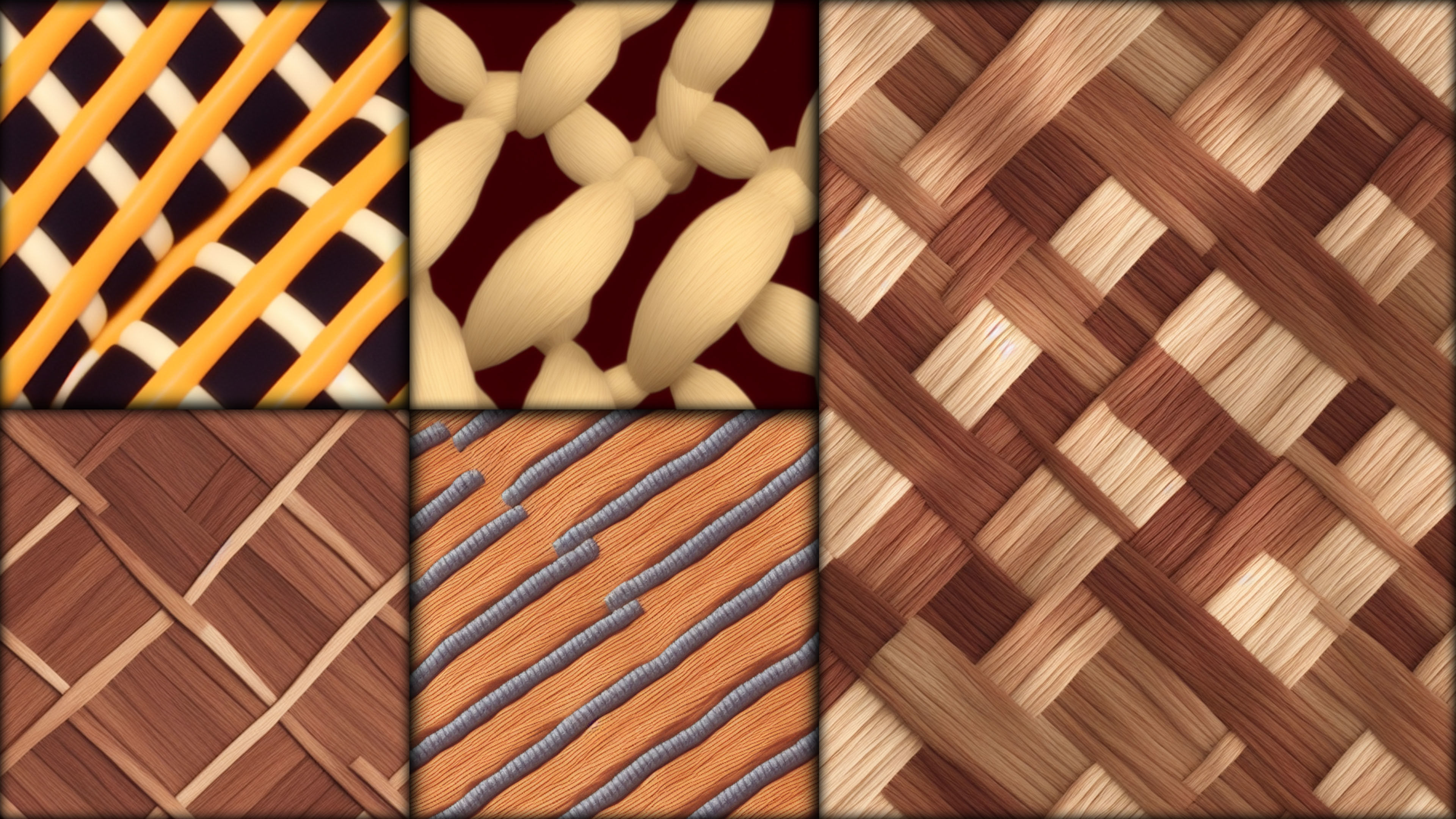 10 Basketweave Seamless PBR Texture - 4K resolution - Vol 4 Texture ...