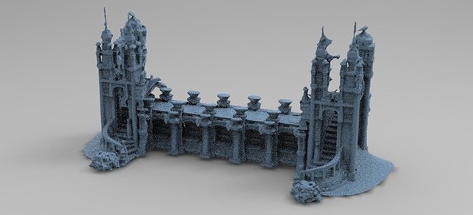 Ancient Culture Ruins bridge 2 3D model | CGTrader