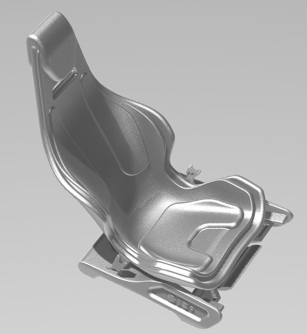 Highly Detailed Car Seat for Diecast Model and 3D Printing 3D model 3D ...
