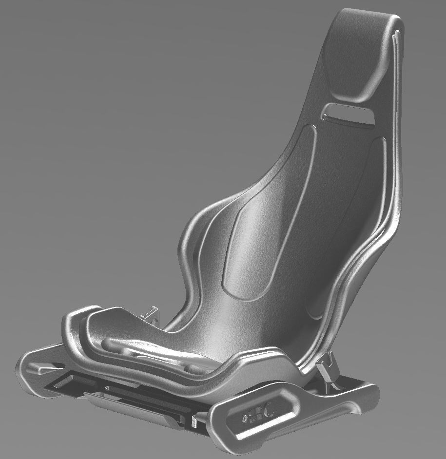 Highly Detailed Car Seat for Diecast Model and 3D Printing 3D model 3D ...