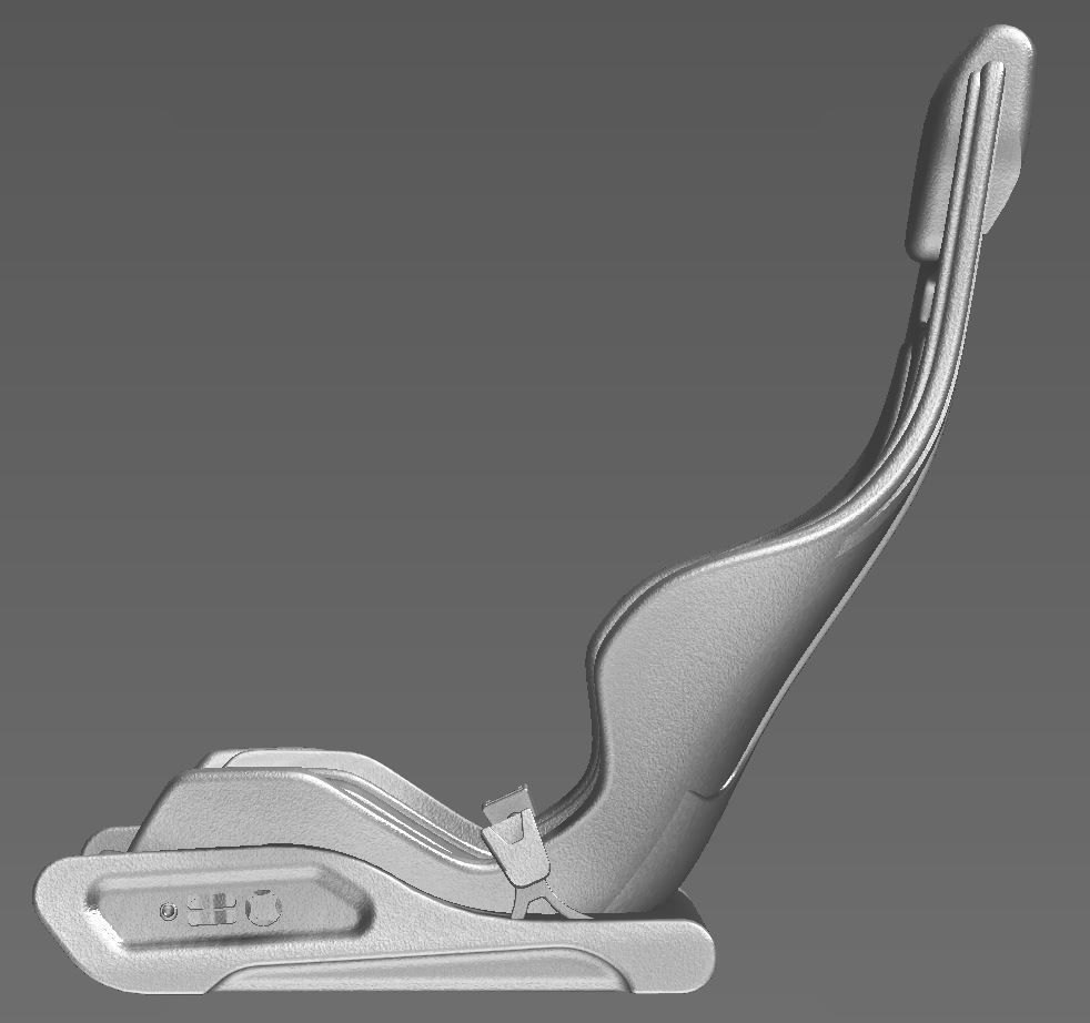 Highly Detailed Car Seat for Diecast Model and 3D Printing 3D model 3D ...