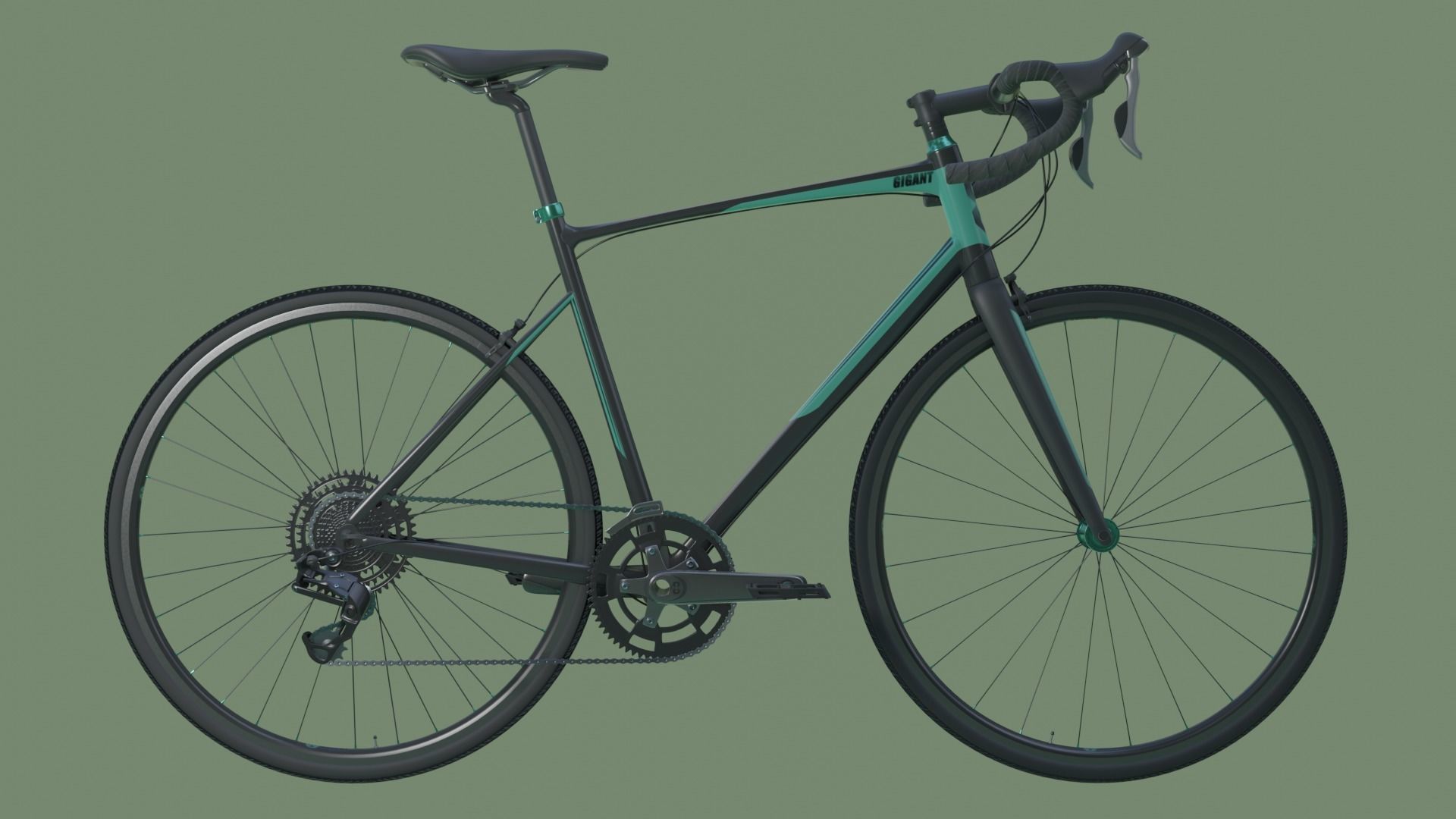 Realistic Road Bike Textured High poly XC gravel bicycle free 3D model ...