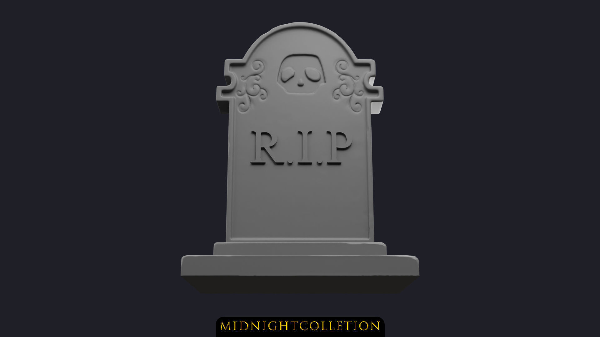 WEDNESDAY GRAVESTONE 3D model 3D printable | CGTrader