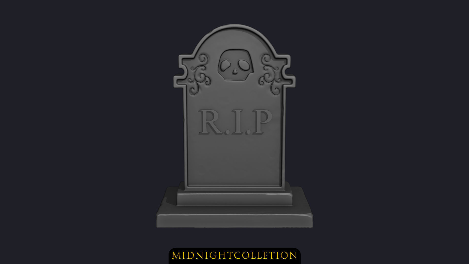 WEDNESDAY GRAVESTONE 3D model 3D printable | CGTrader