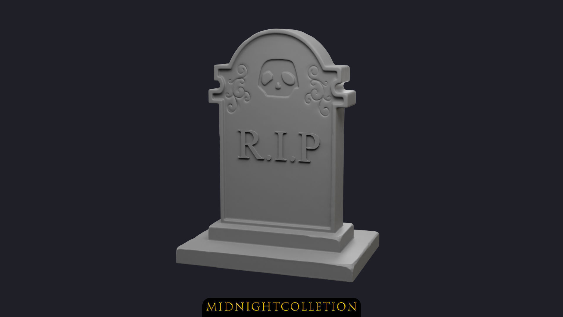 WEDNESDAY GRAVESTONE 3D model 3D printable | CGTrader