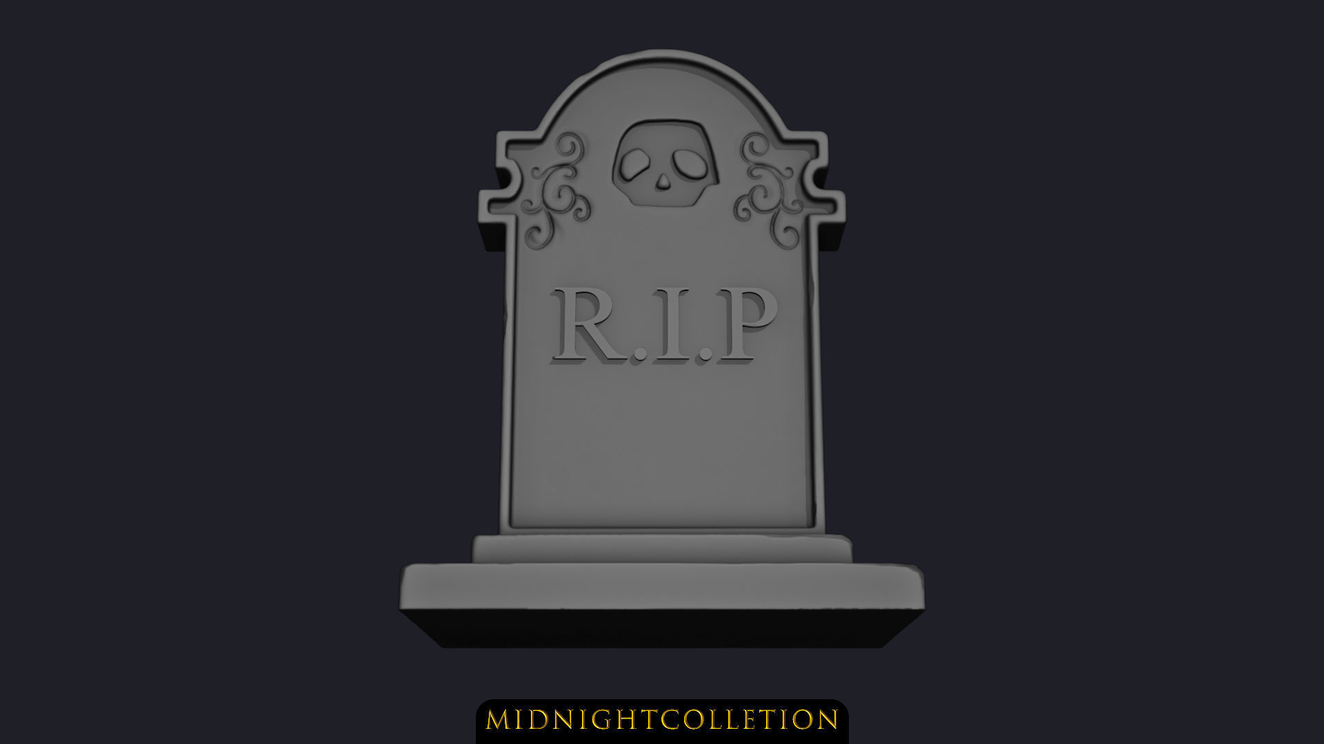 WEDNESDAY GRAVESTONE 3D model 3D printable | CGTrader