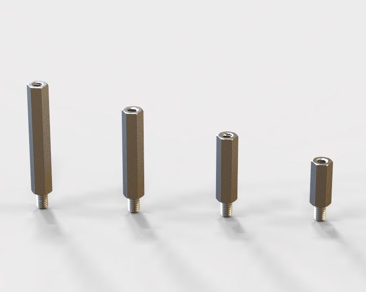 M5 Hexagonal Stud Male-Female Connector 3D model 3D printable | CGTrader