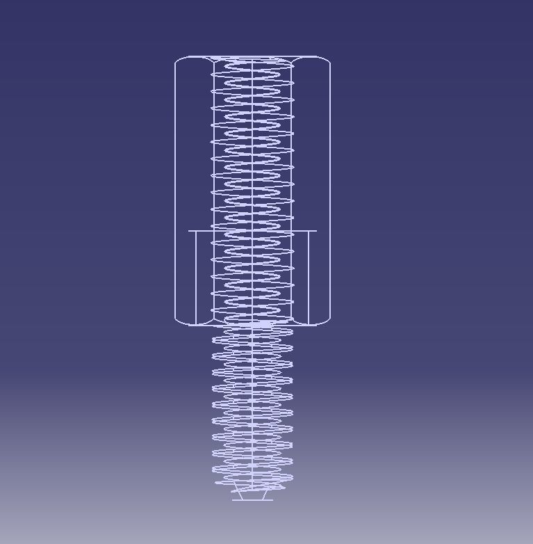 M6 Hexagonal Stud Male-Female Connector 3D model 3D printable | CGTrader
