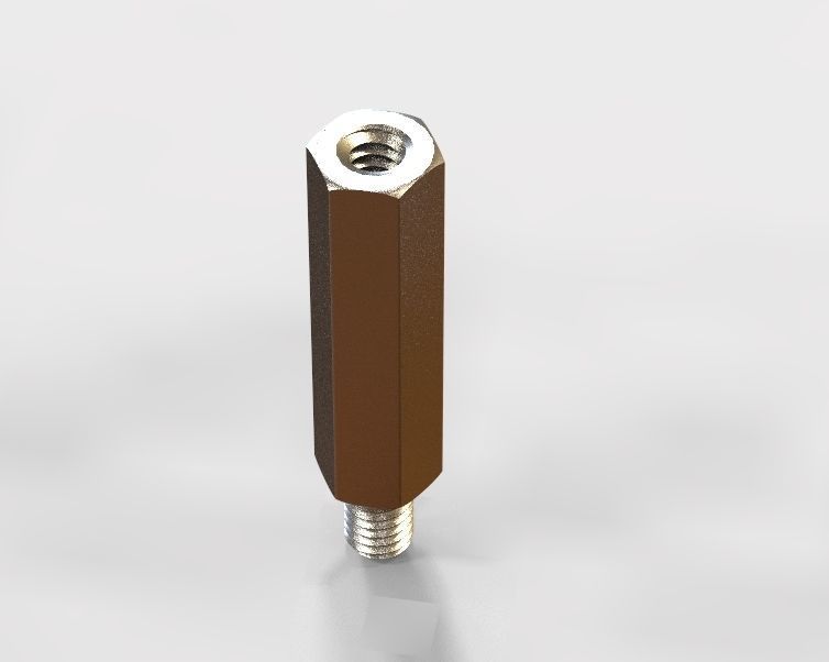 M6 Hexagonal Stud Male-Female Connector 3D model 3D printable | CGTrader