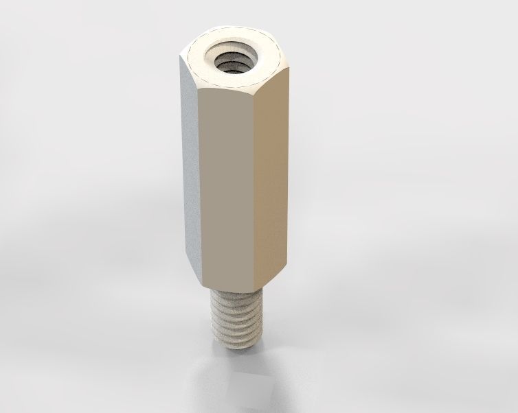 M6 Hexagonal Stud Male-Female Connector 3D model 3D printable | CGTrader