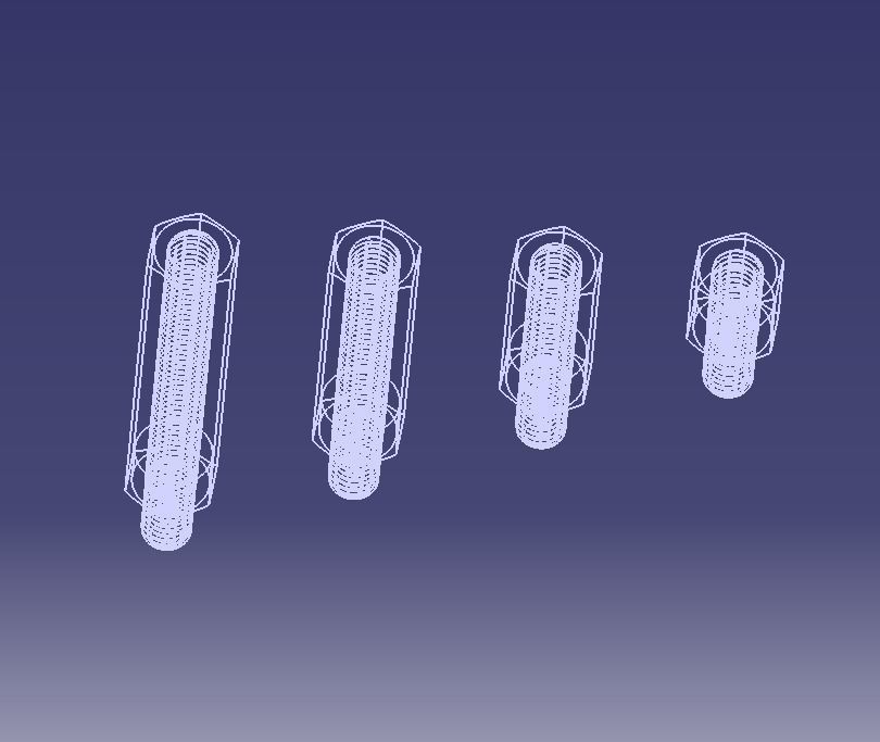 10 Hexagonal Stud Male-Female Connector 3D model 3D printable | CGTrader