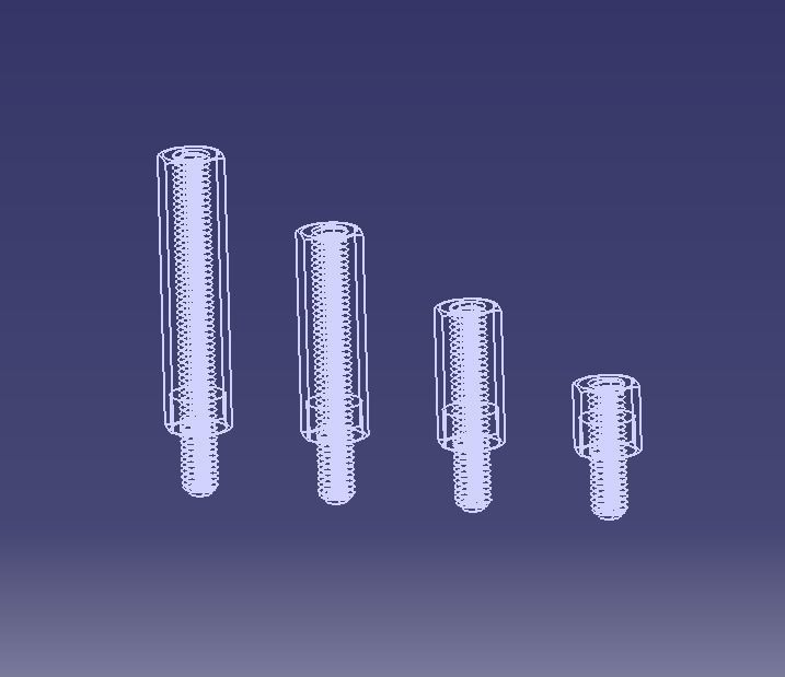 10 Hexagonal Stud Male-Female Connector 3D model 3D printable | CGTrader