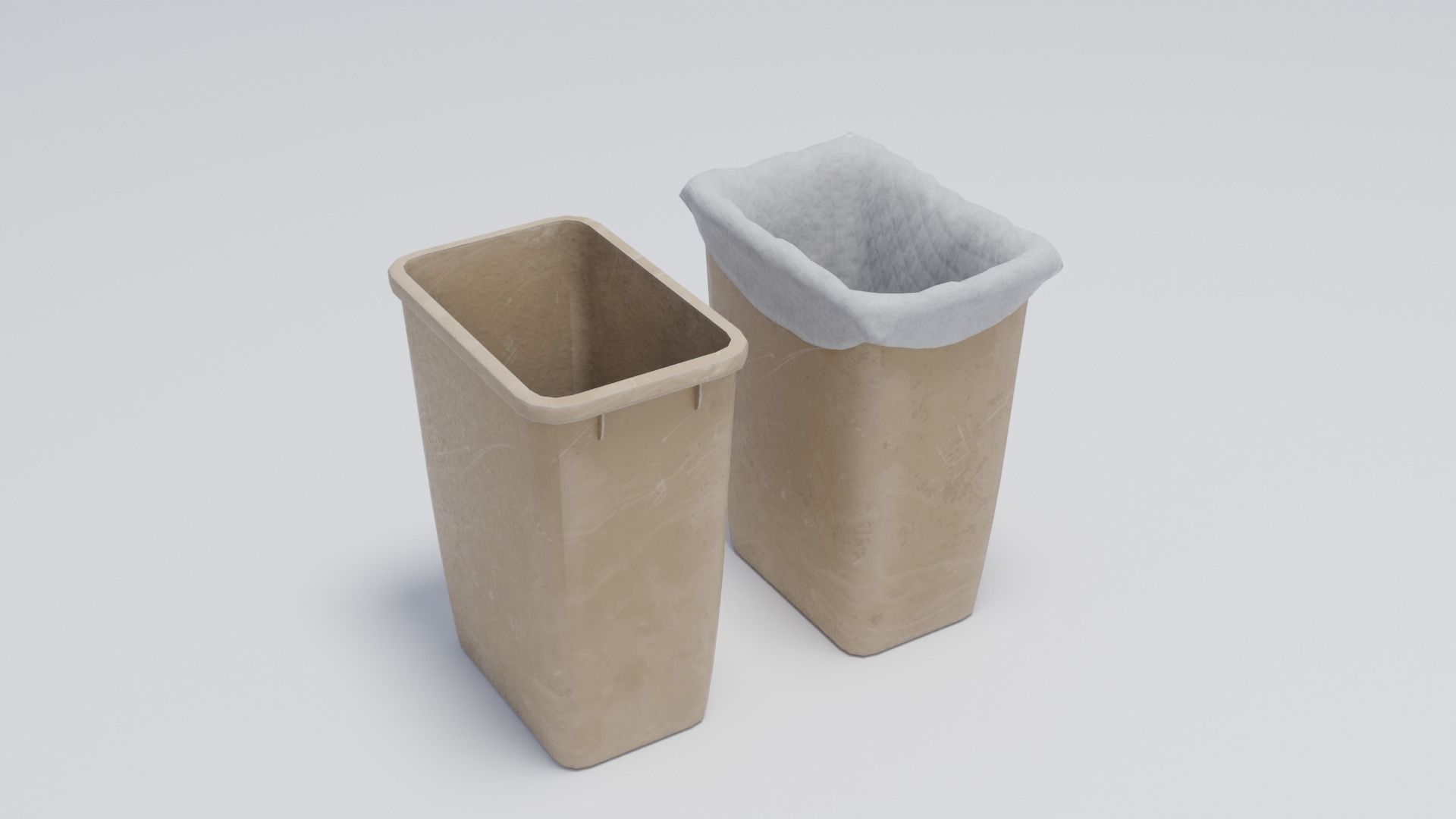3D model Trash Cans 4K and 2K VR / AR / low-poly | CGTrader