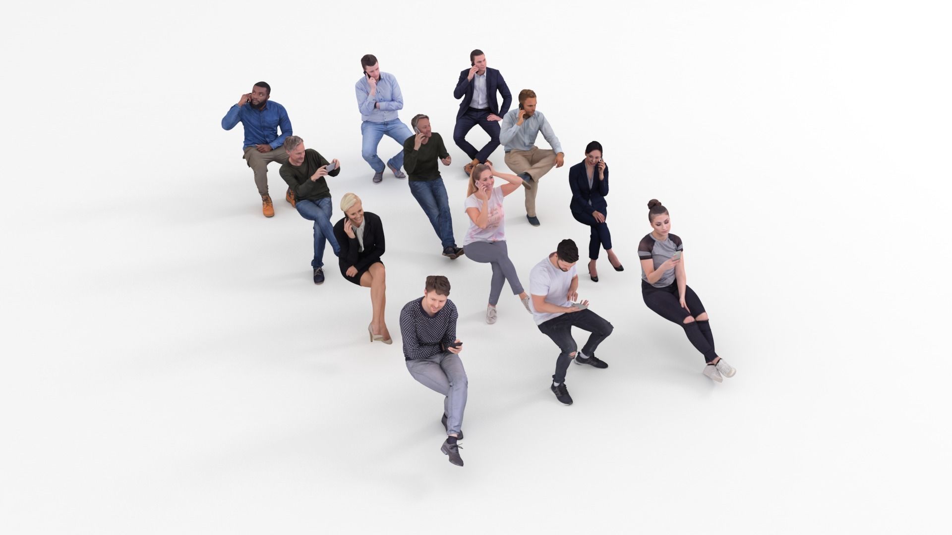 3D HUMAN MODEL COLLECTION - USING PHONES CAMERAS AND VR 3D model | CGTrader