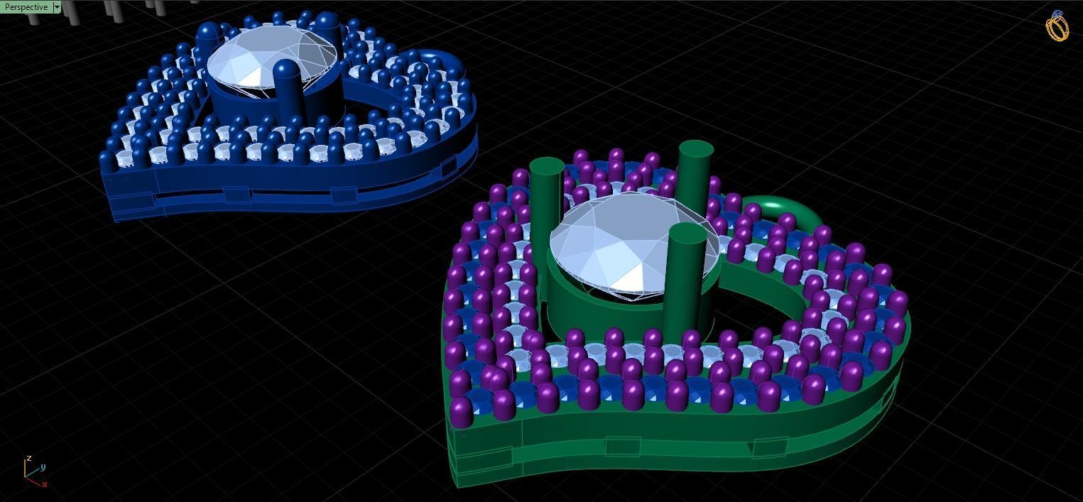 Heart Pendant 3dm stl 3D print model 3D model 3D printable | CGTrader