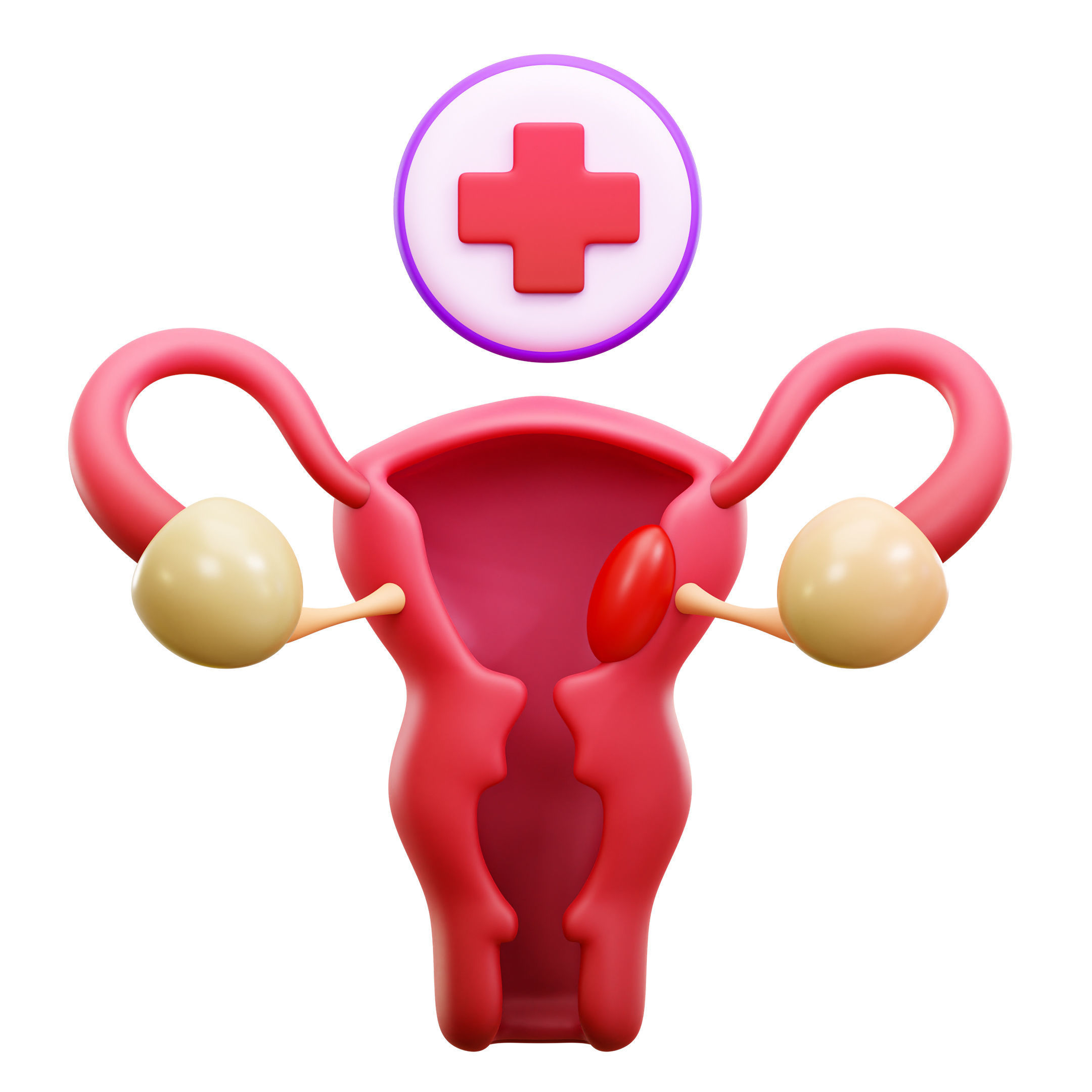 3D model Cervical Cancer 3D Icon VR / AR / low-poly | CGTrader