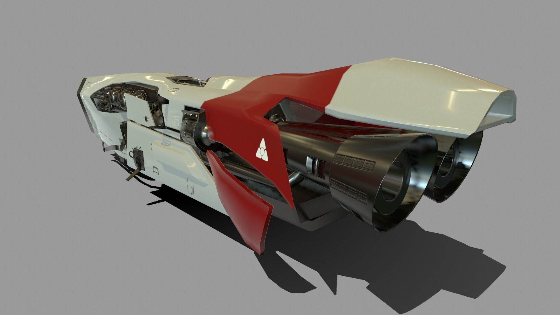 3D model Sci-Fi Hovercraft VR / AR / low-poly | CGTrader