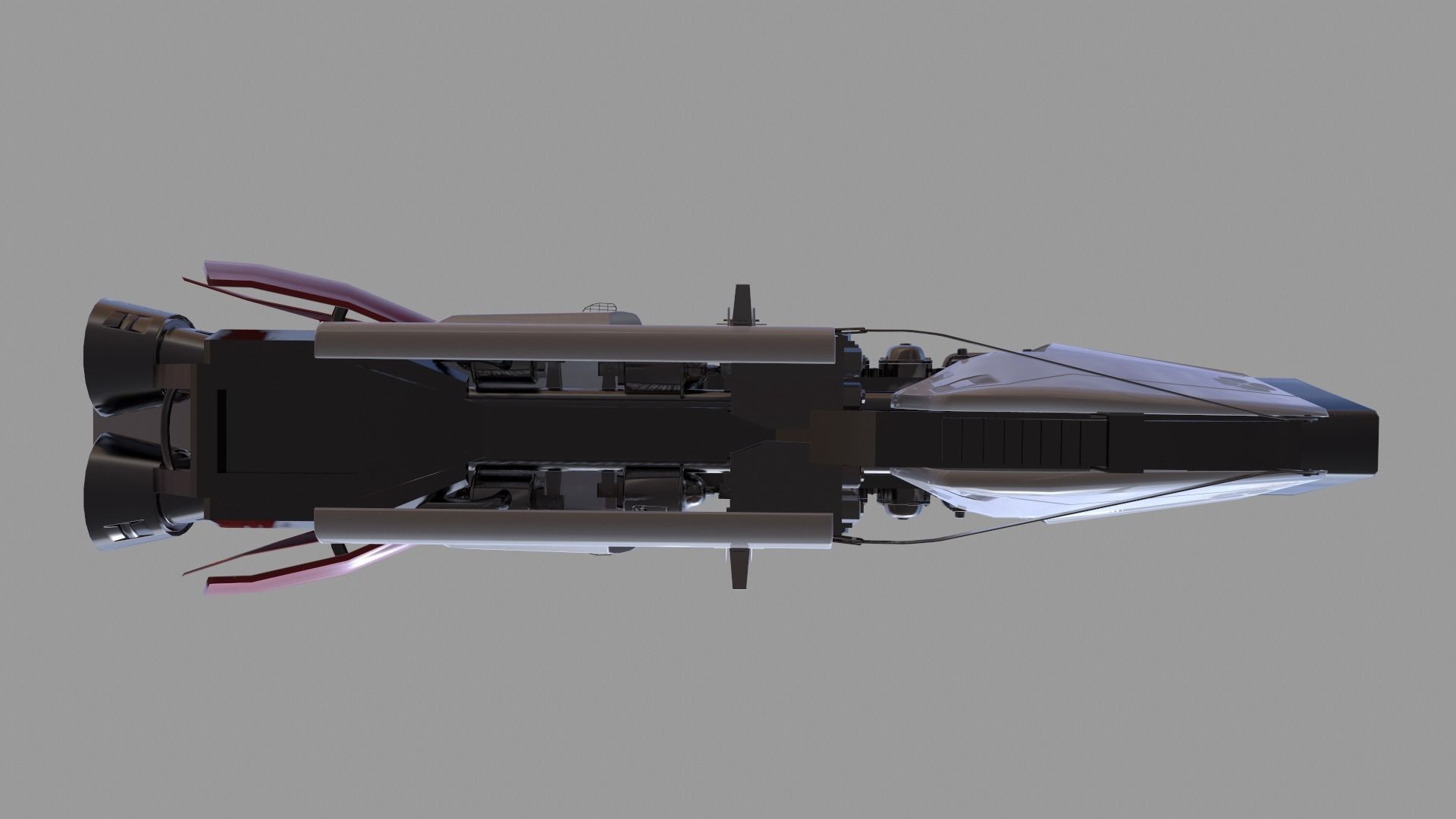 3D model Sci-Fi Hovercraft VR / AR / low-poly | CGTrader