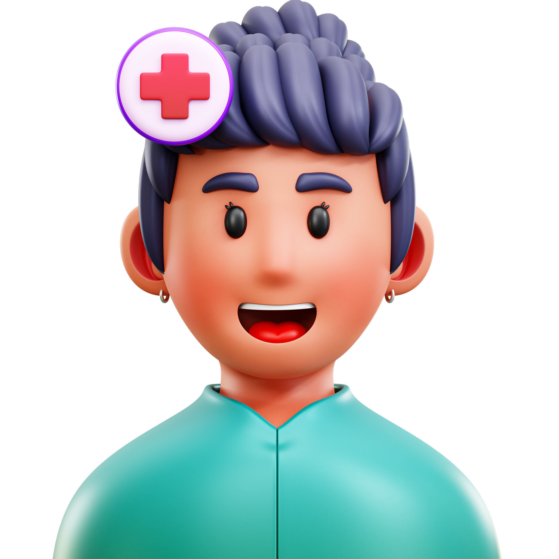 3D model Nurse 3D Icon VR / AR / low-poly | CGTrader