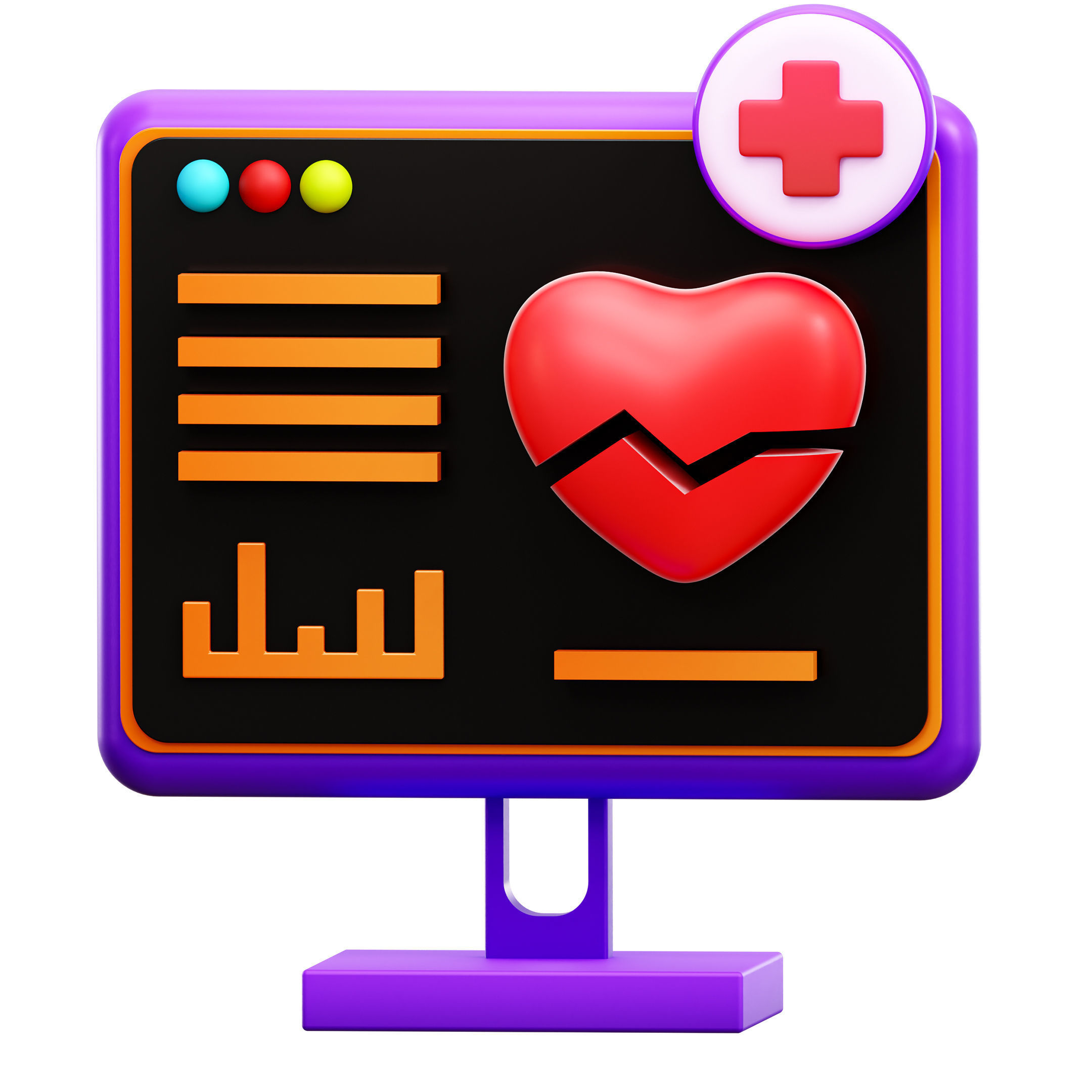 3D model Medical Checkup Icon Pack 3D Model VR / AR / low-poly | CGTrader