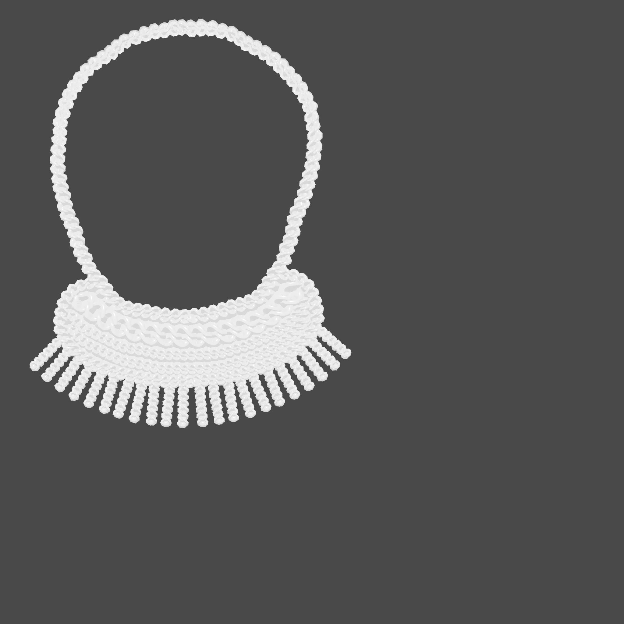 3D model Gold Chains Necklace VR / AR / low-poly | CGTrader