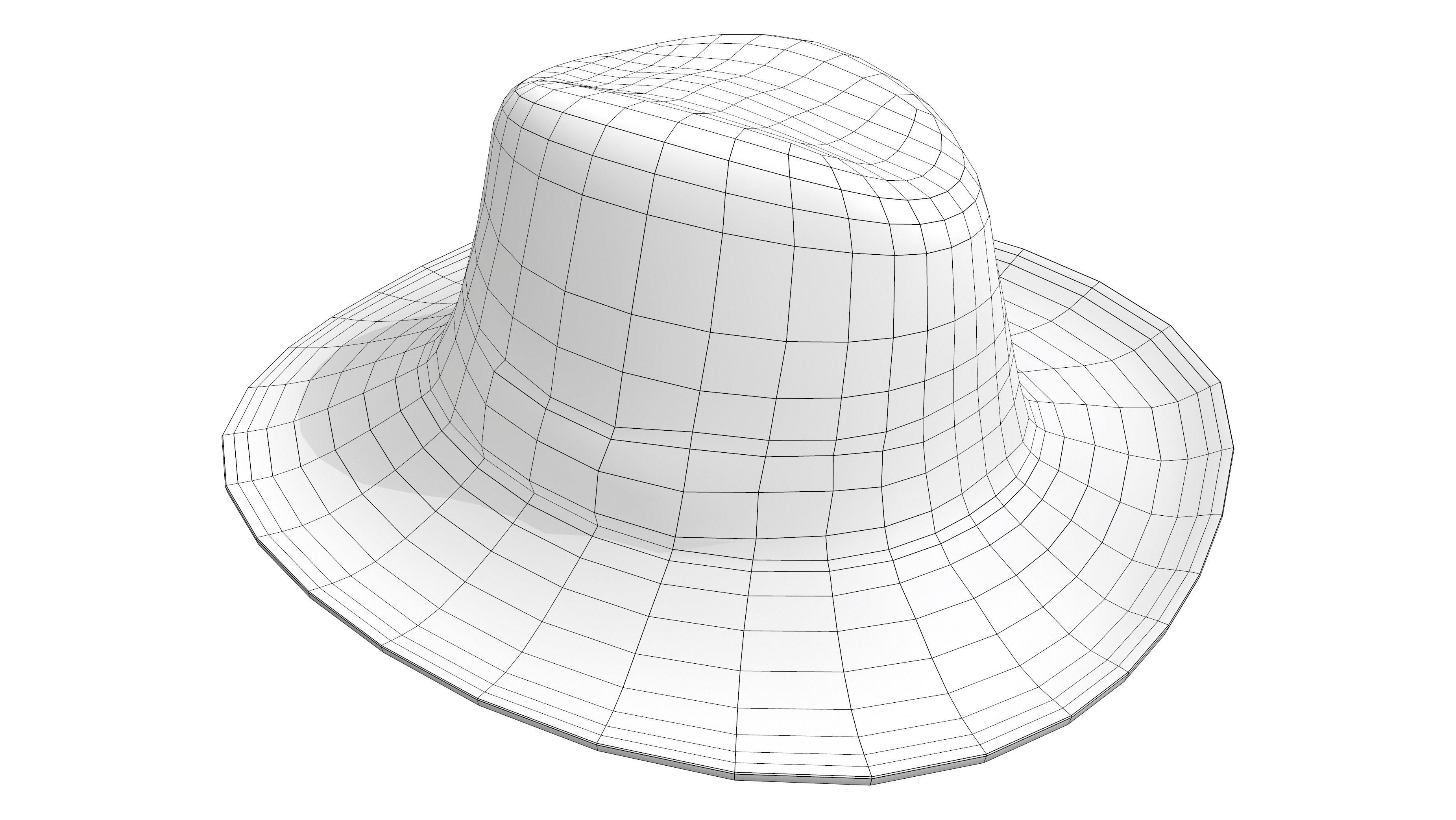 3D model Cool Black Fedora Hat VR / AR / low-poly | CGTrader