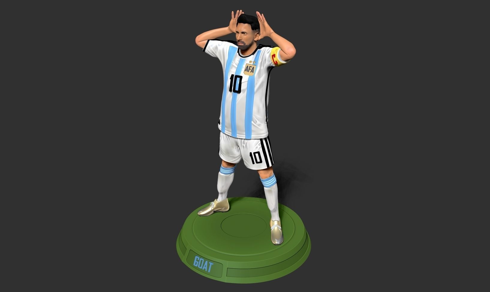 Lionel Messi - World Cup 2022 3D model 3D printable | CGTrader