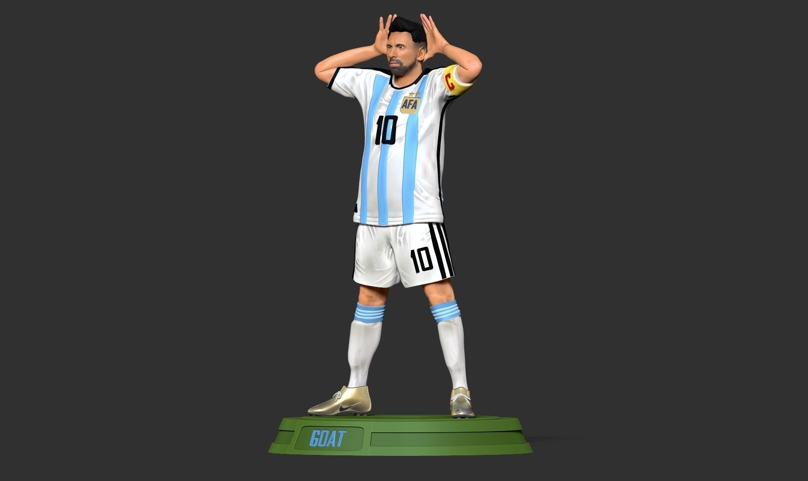 Lionel Messi - World Cup 2022 3D model 3D printable | CGTrader