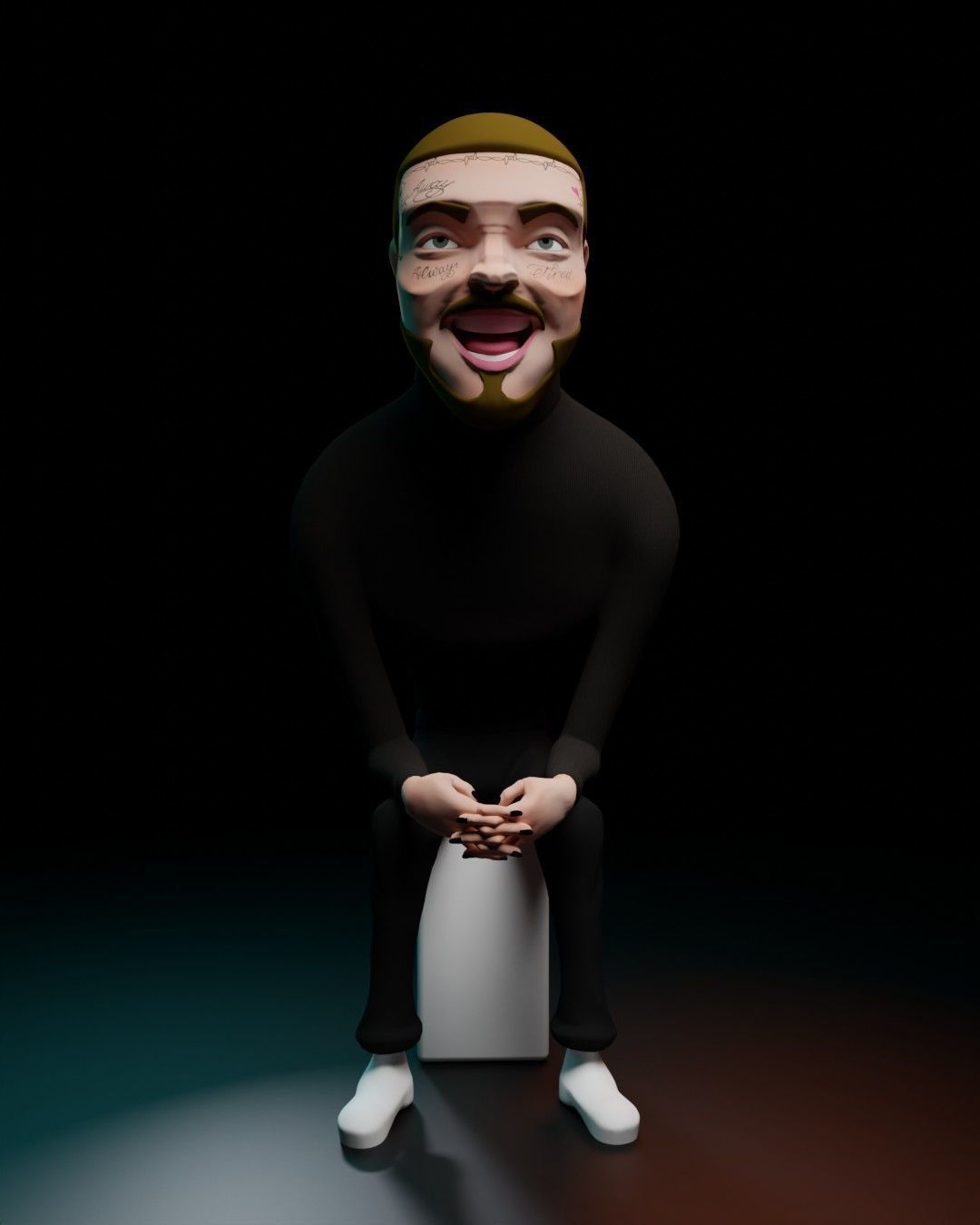 3D model POST MALONE 3D MODEL VR / AR / low-poly | CGTrader