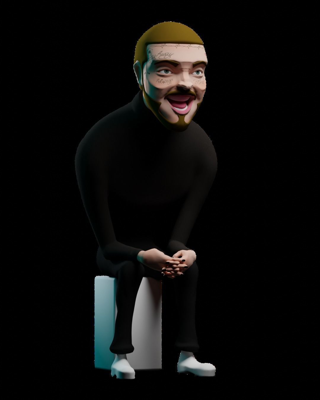 3D model POST MALONE 3D MODEL VR / AR / low-poly | CGTrader