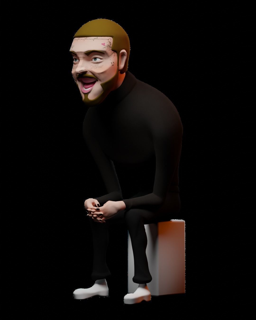 3D model POST MALONE 3D MODEL VR / AR / low-poly | CGTrader