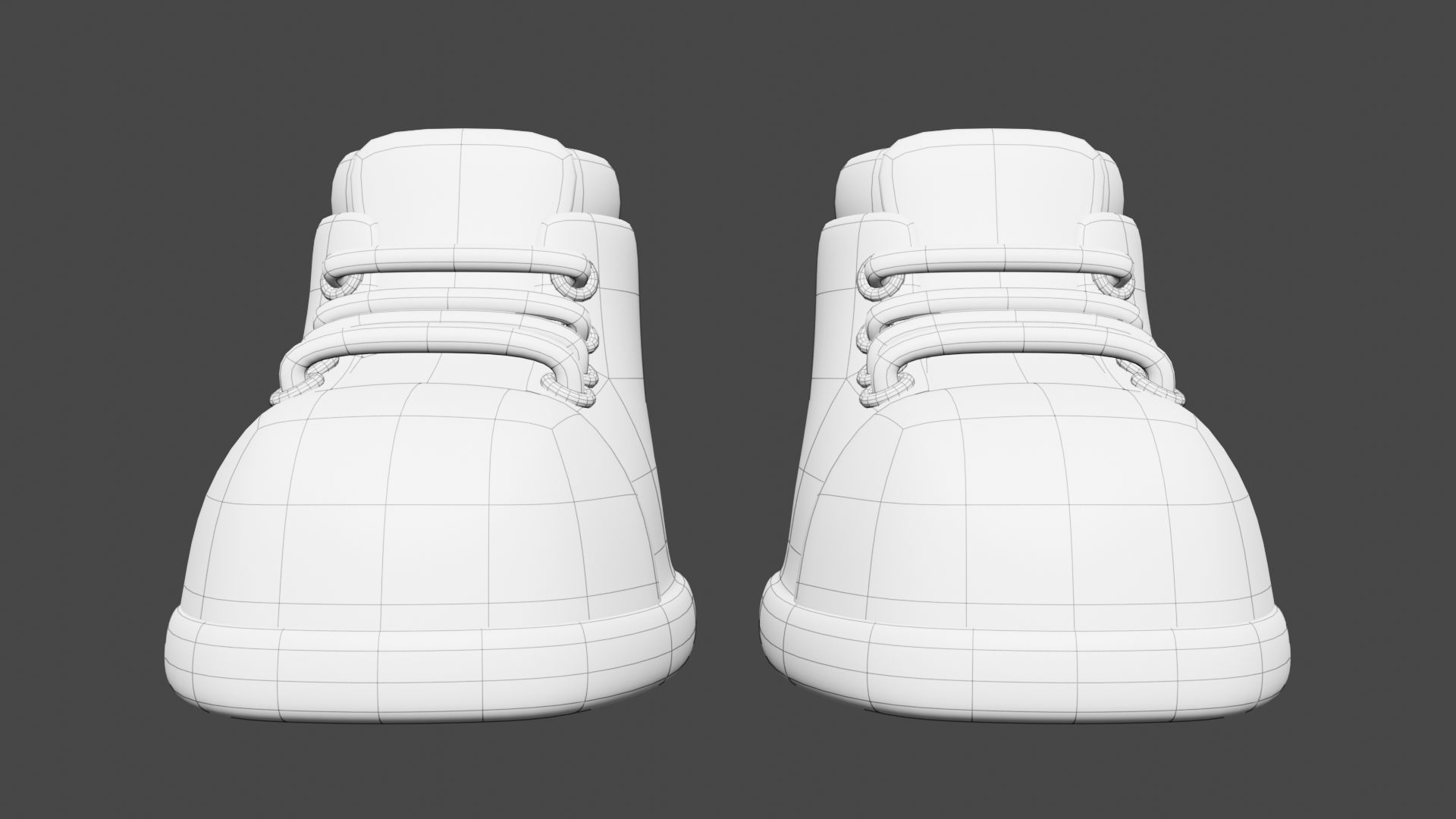 Sneaker Shoes or Footwear 3D Model Easy Cartoon Minimalist Style 3D ...
