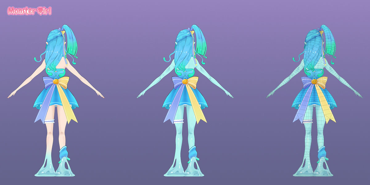 3D model Monster Girl Smile VR / AR / low-poly | CGTrader