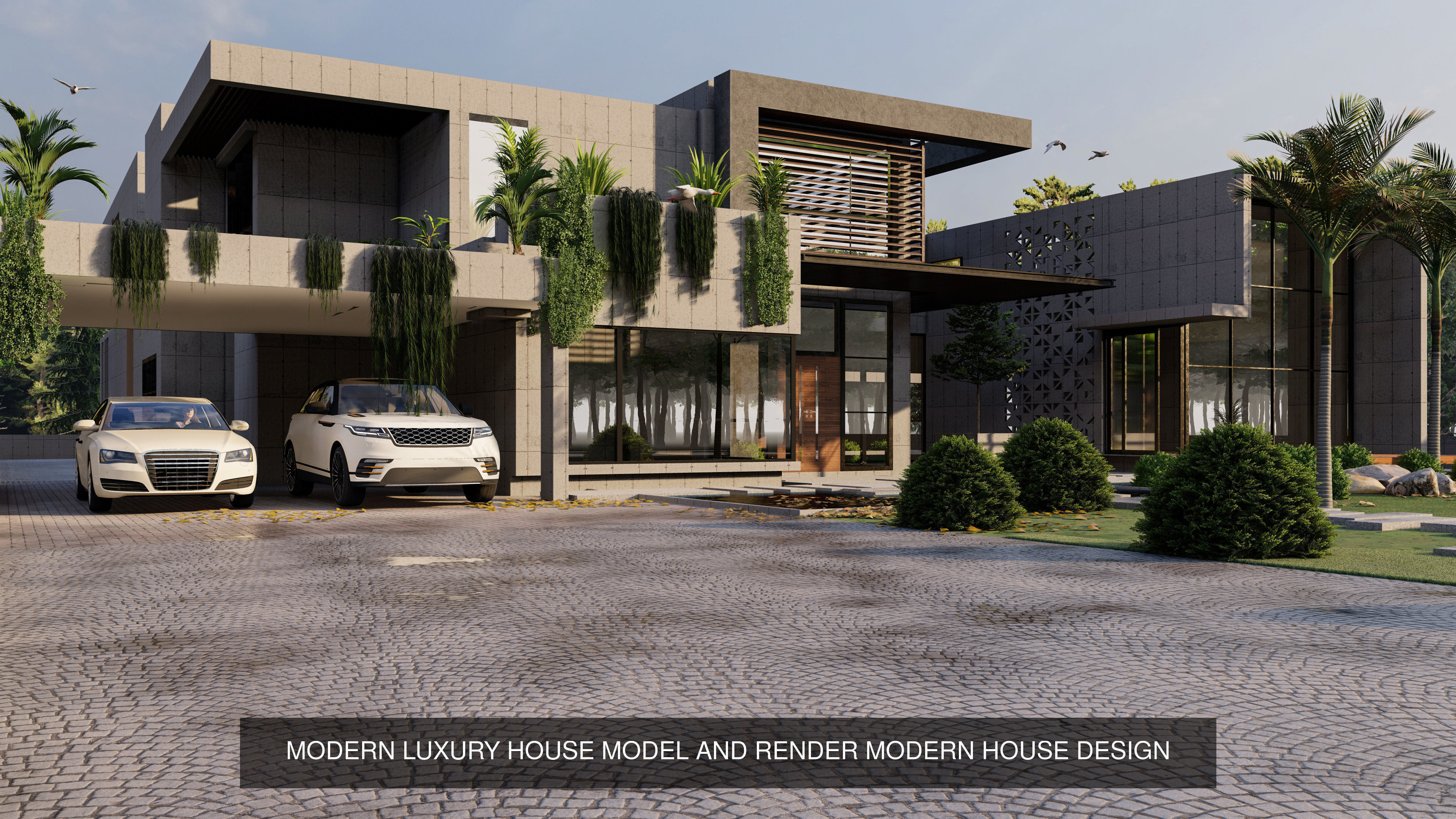 Swimming Pool with Landscape 3D model collection | CGTrader