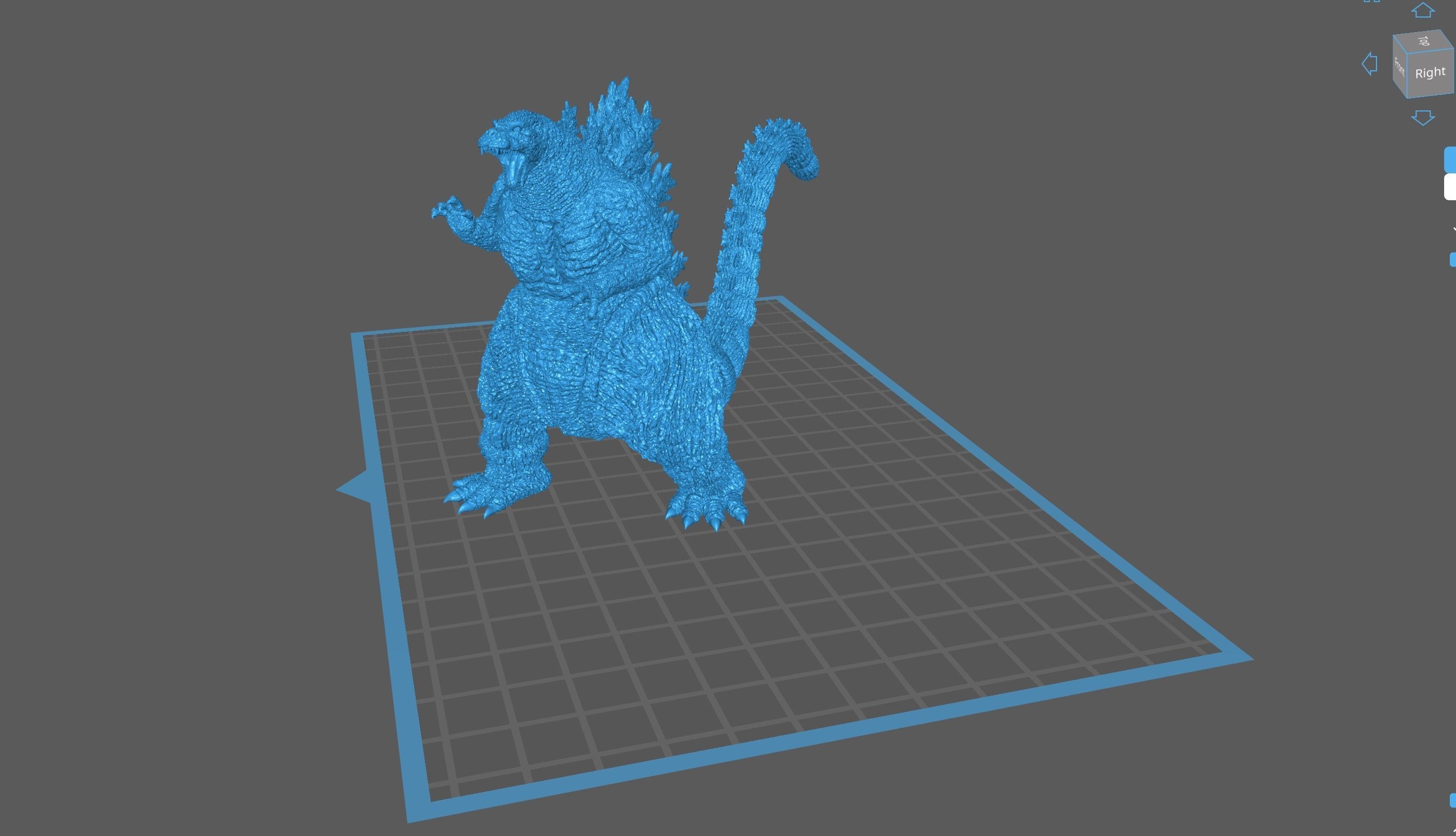 Classic Godzilla sculpted in Zbrush 1 piece ready to 3D print 3D model ...