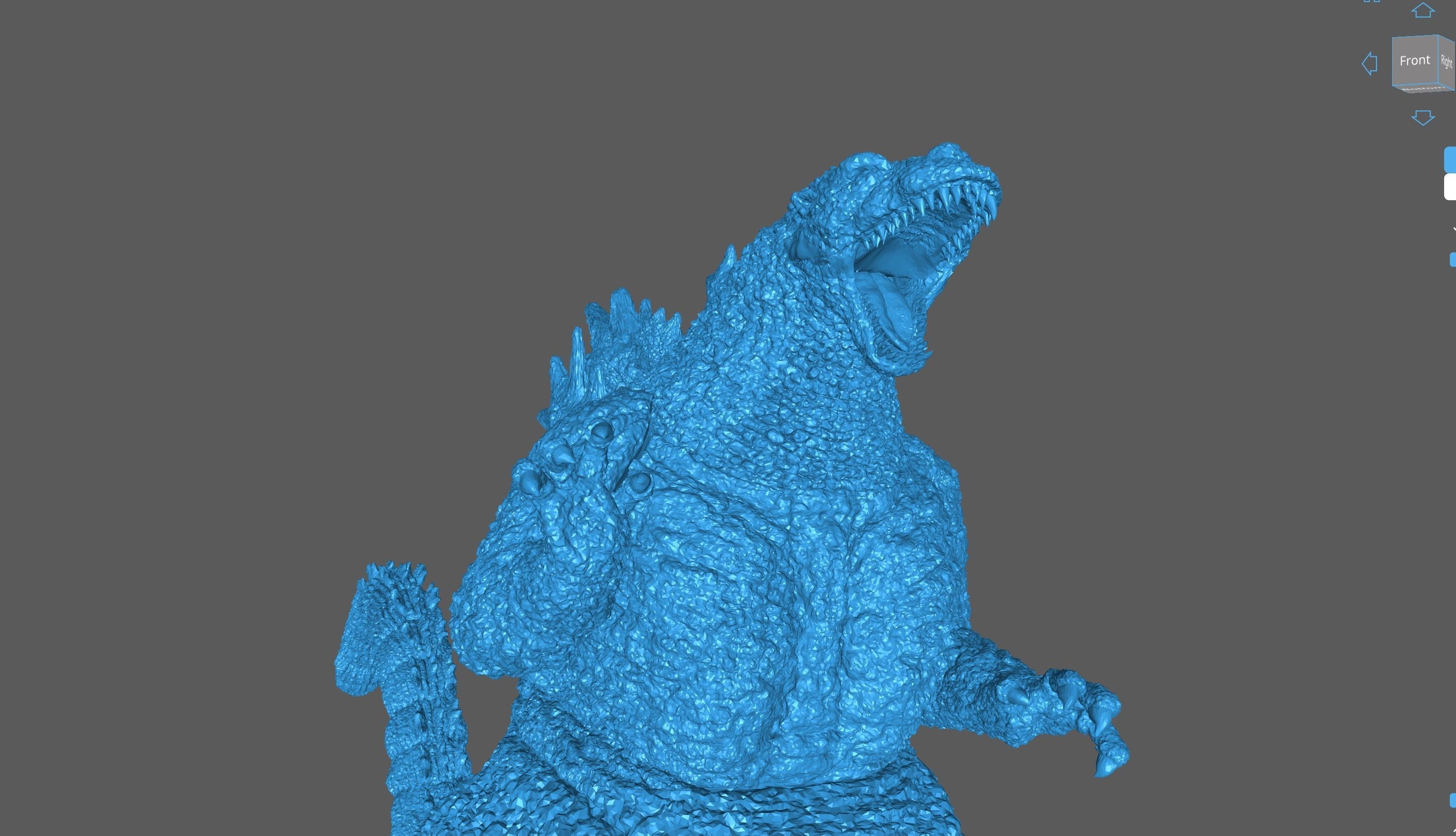 Classic Godzilla sculpted in Zbrush 1 piece ready to 3D print 3D model ...