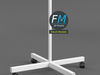 4 wheels rolling stand base 3D model | CGTrader