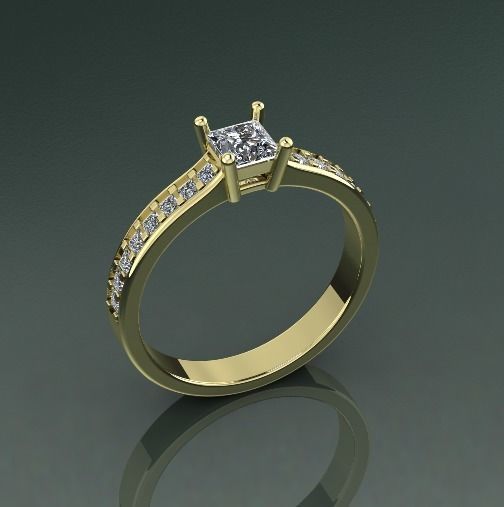 Soliter ring Model 2634 3D model 3D printable | CGTrader