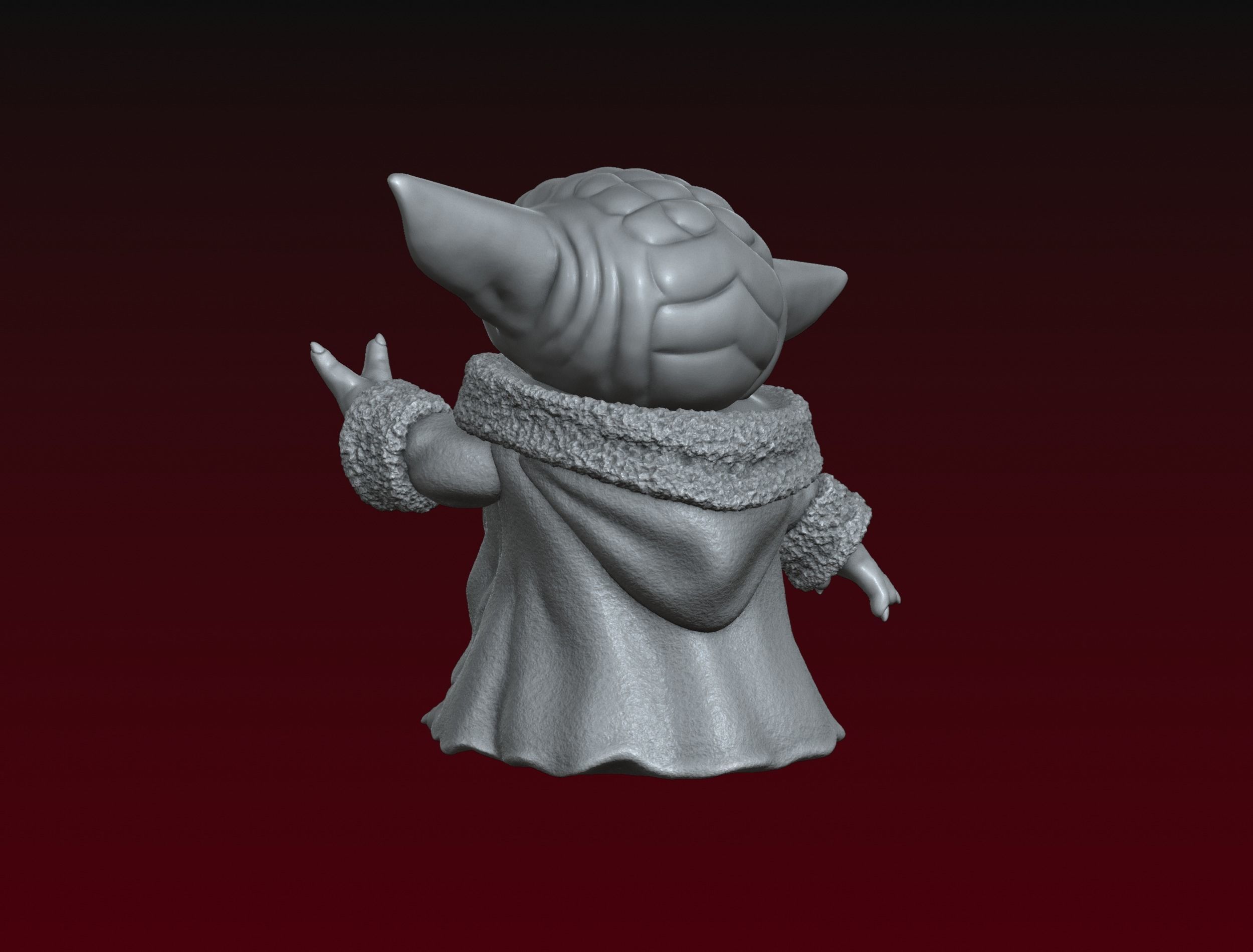 Baby Yoda 3D model 3D printable | CGTrader